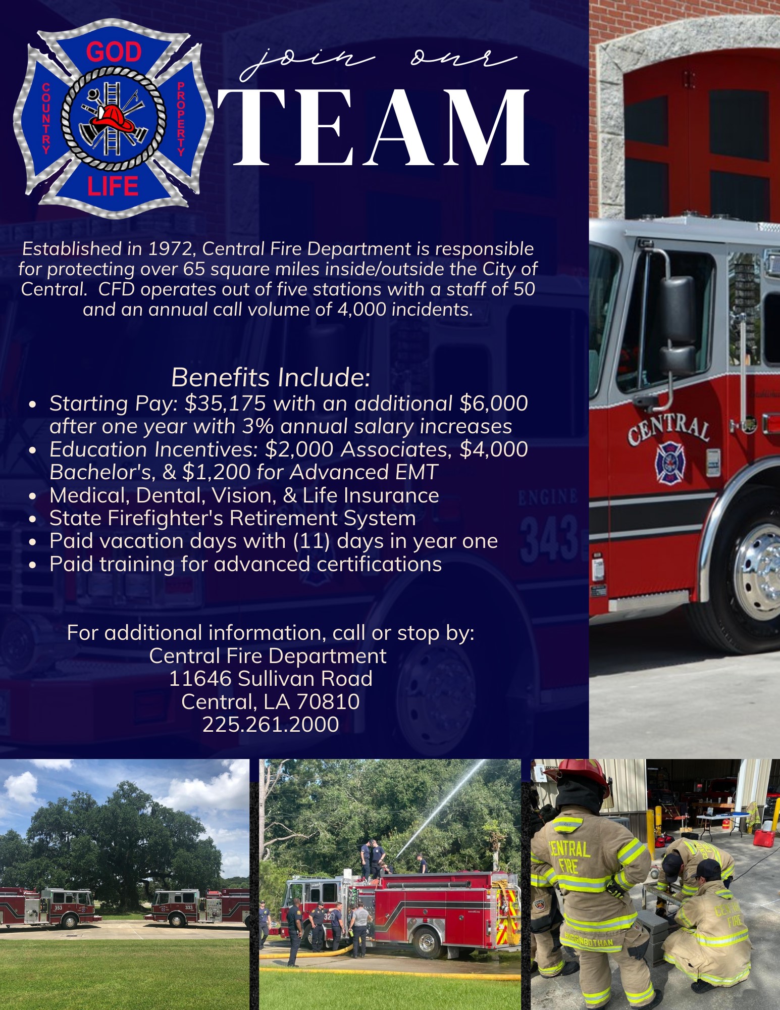 Employment | Central Fire Department