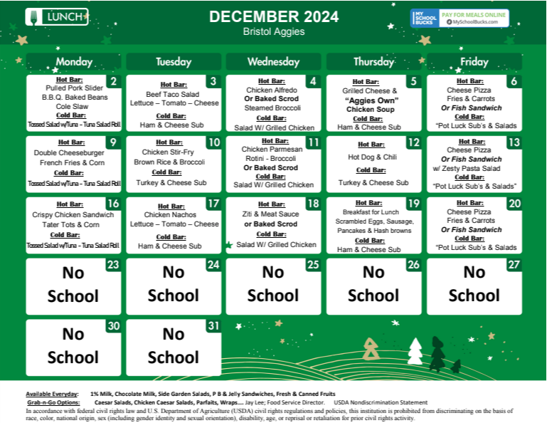 Food Services | Bristol County Agricultural High School