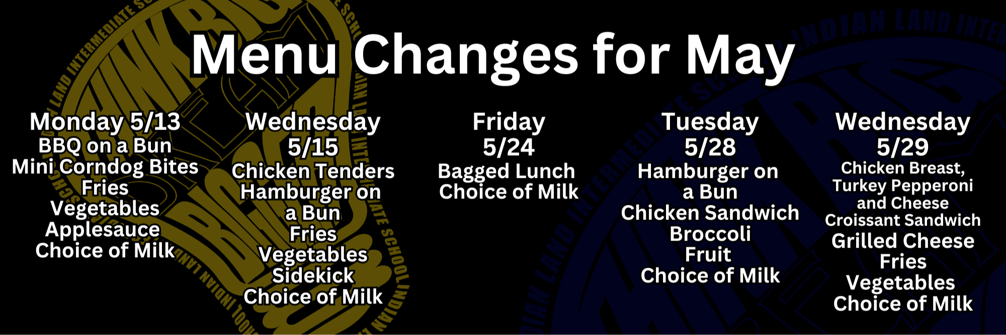 Menus | Indian Land Intermediate