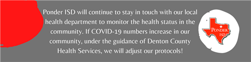 COVID-19 | Ponder ISD