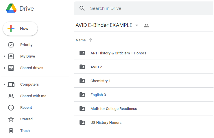 AVID & eBinders | Highlands Virtual School