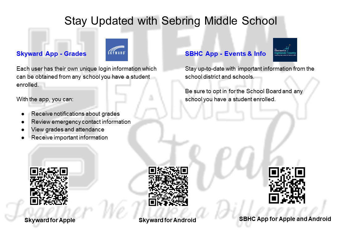 Stay Connected | Sebring Middle School