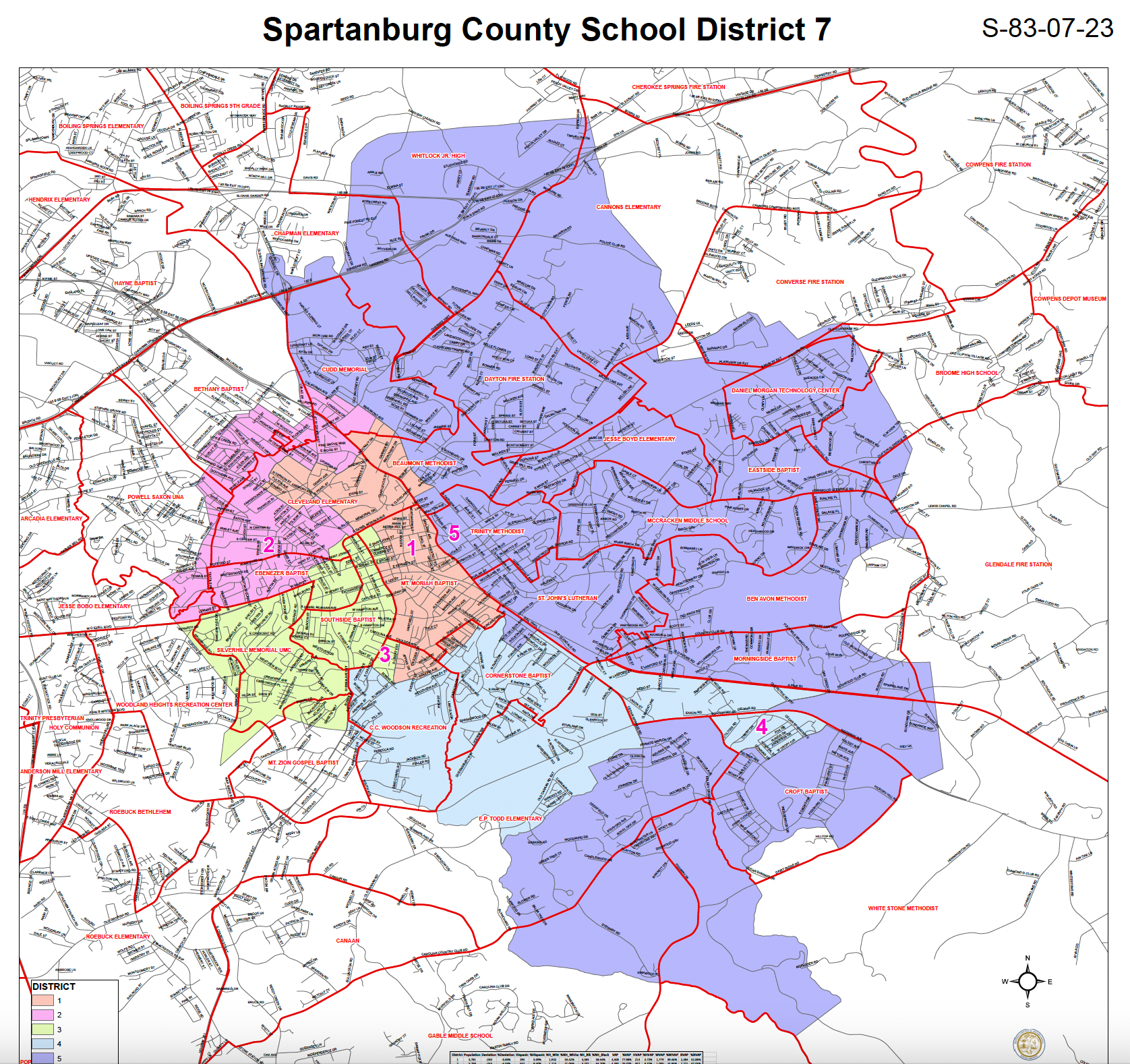 Spartanburg Sc School District Map Spartanburg District Six By Custom