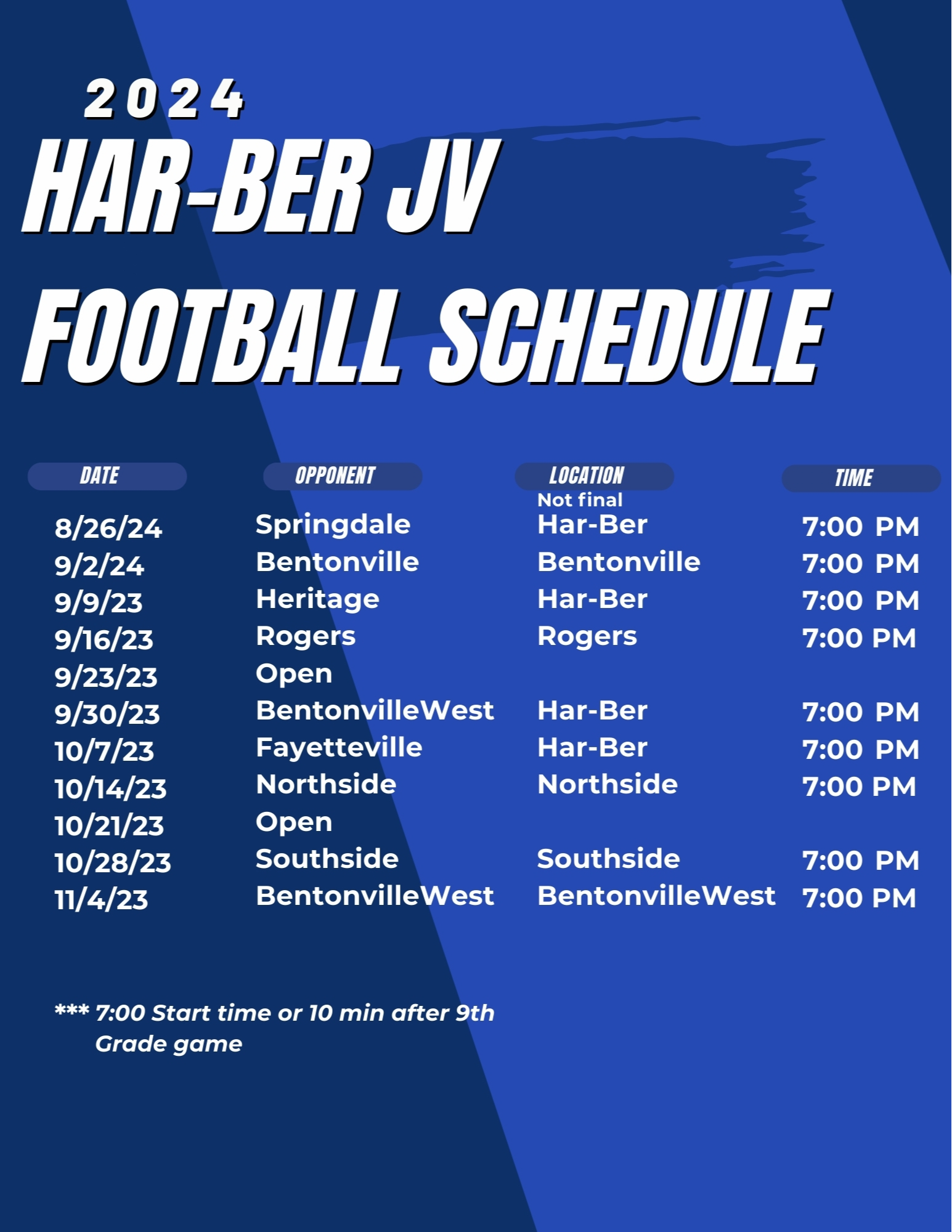 HBHS Football | Springdale Athletics