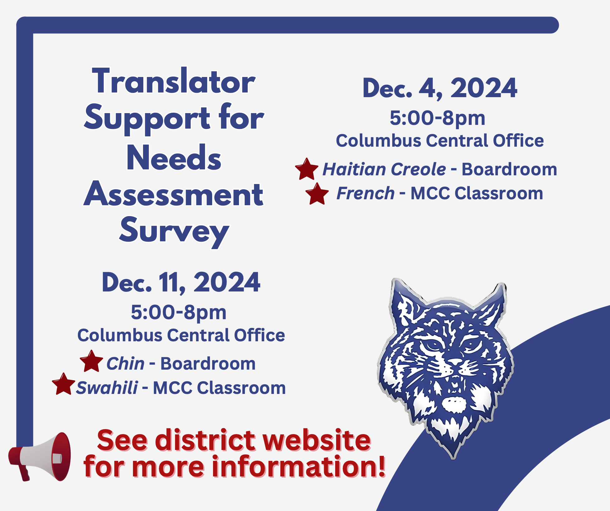School Improvement Advisory Committee (SIAC) | Columbus Community ...