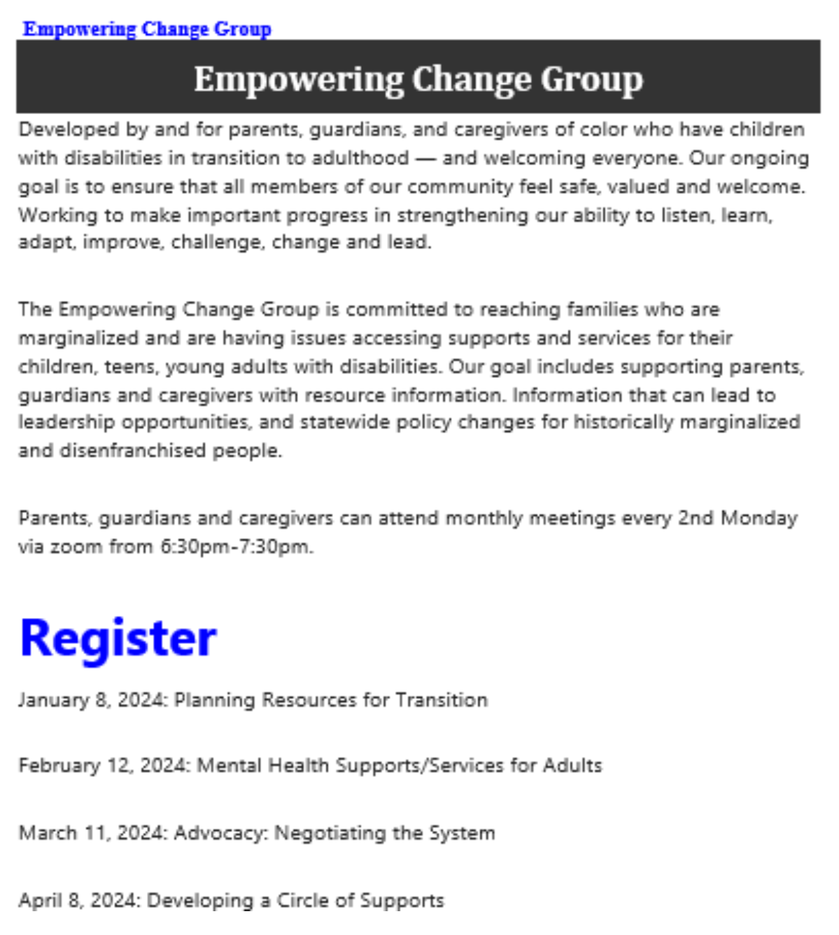 Special Education Parent Resource Dashboard | South Western School District