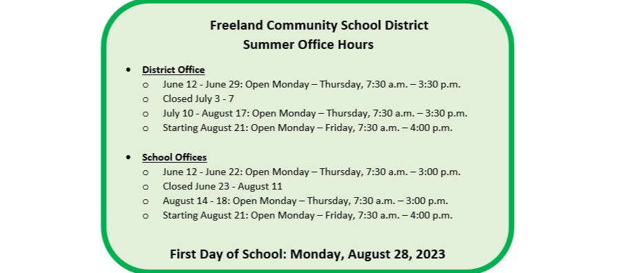 Freeland Community School District | Home