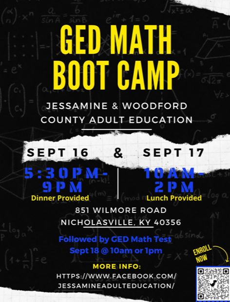 Math Boot Camps | Jessamine and Woodford County Adult Education