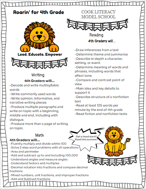 4th Grade | Cook Literacy Model School