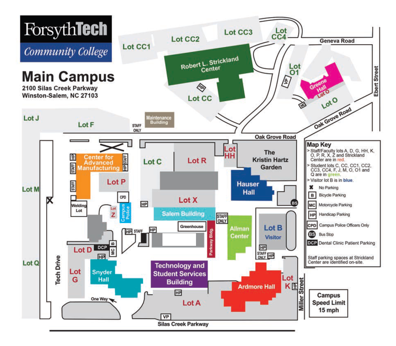 Campus Map | Middle College of Forsyth County
