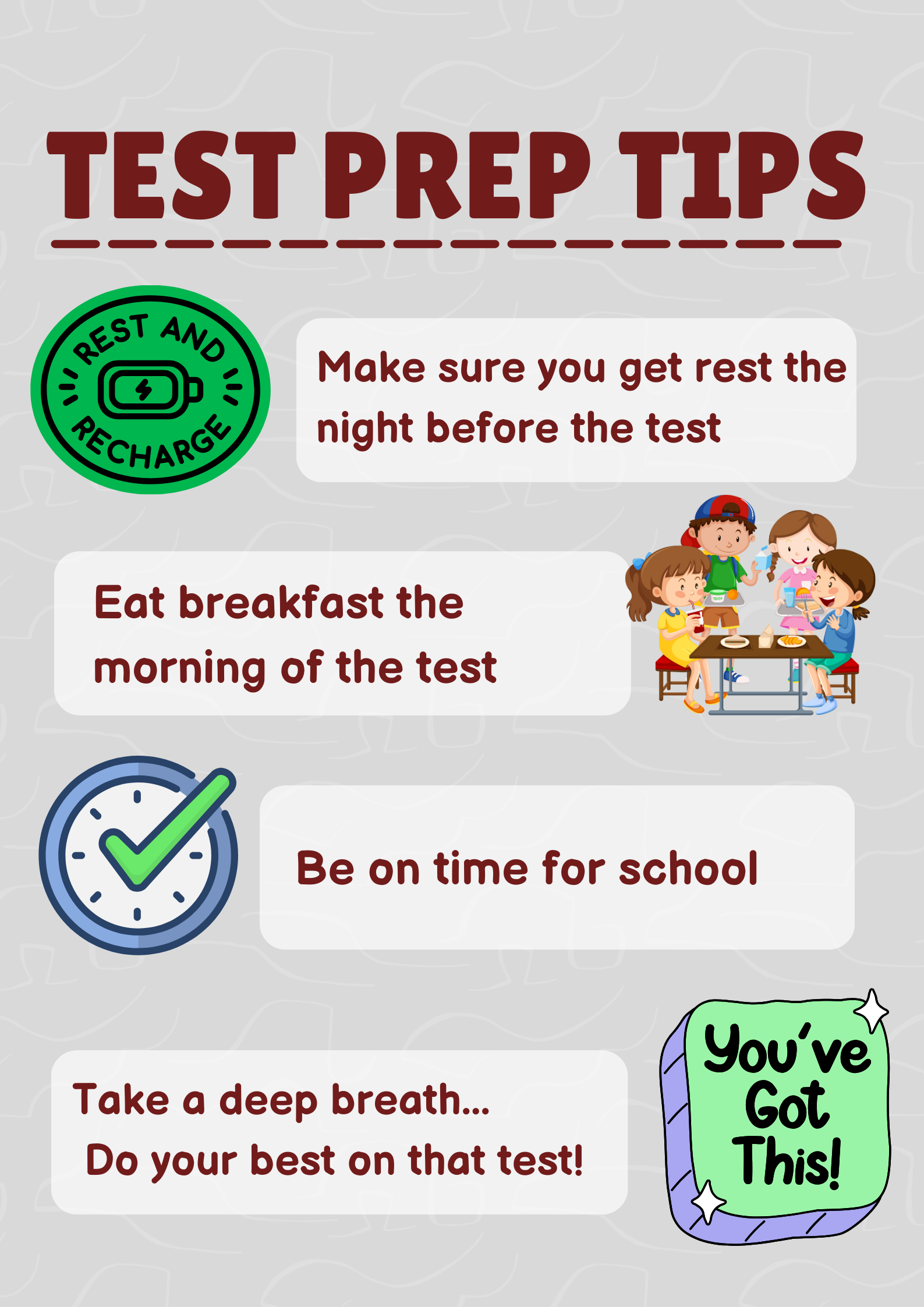 Test Taking Tips | Mineral Springs Elementary School