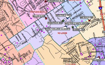Attendance Boundary Map | Major Elementary School