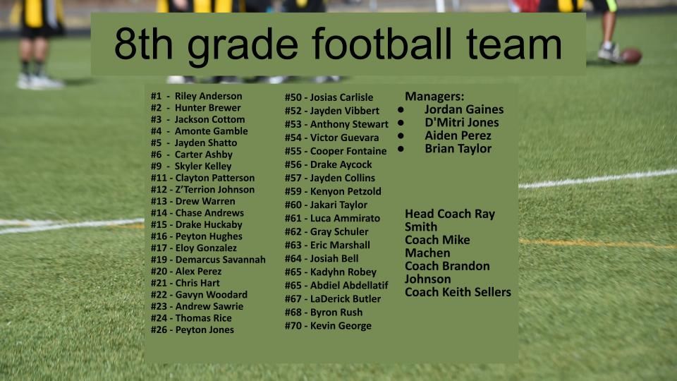 Football | Cope Middle School