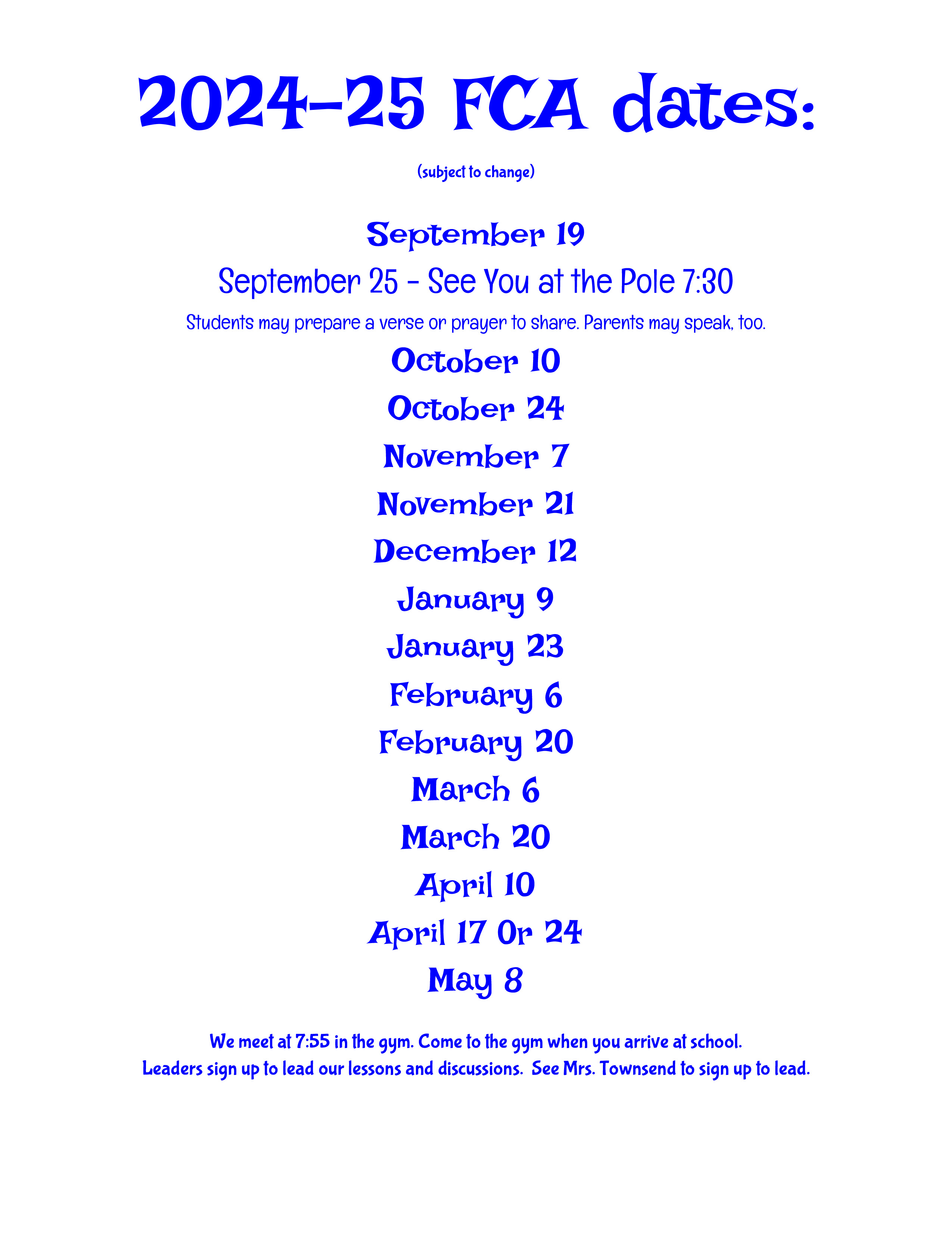 FCA | Legacy Elementary School