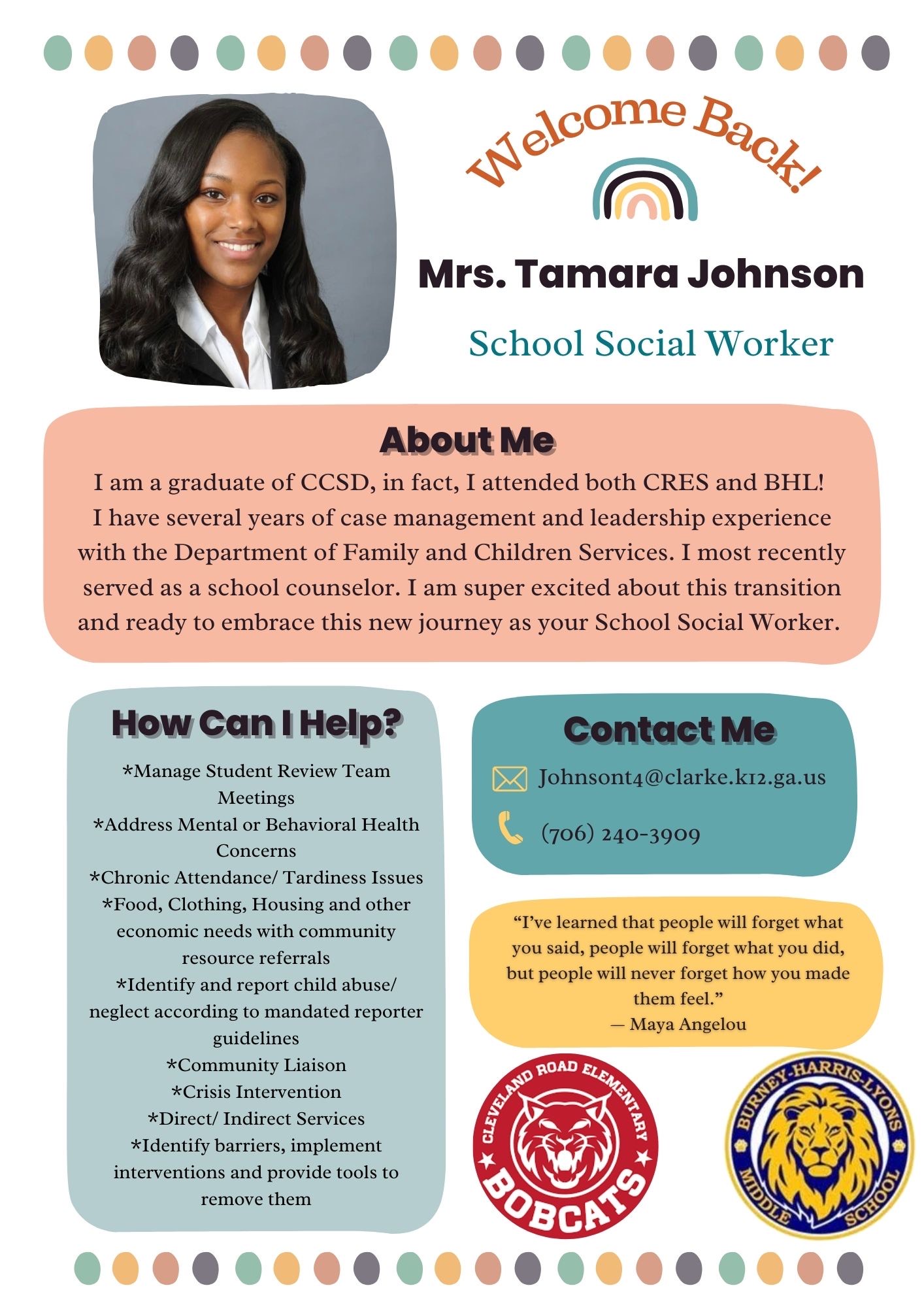 School Social Worker | Burney-Harris-Lyons Middle