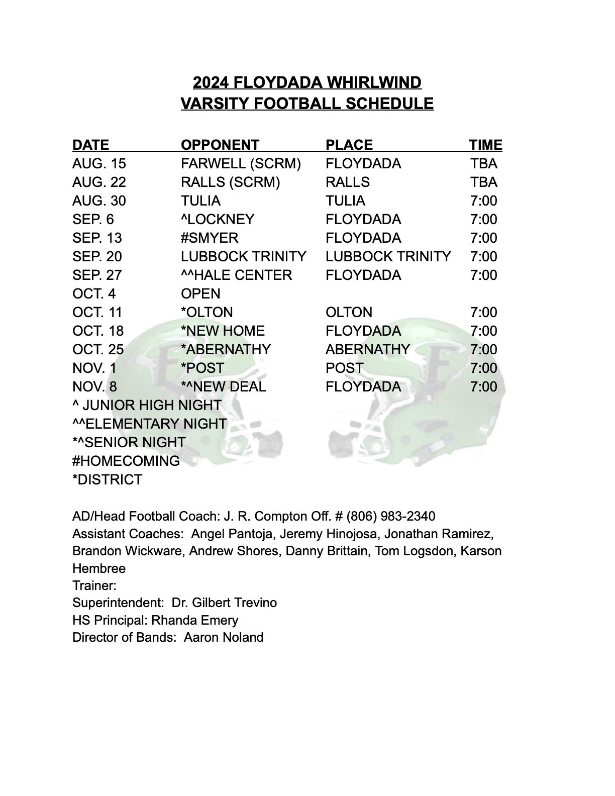 FOOTBALL | Floydada Collegiate ISD