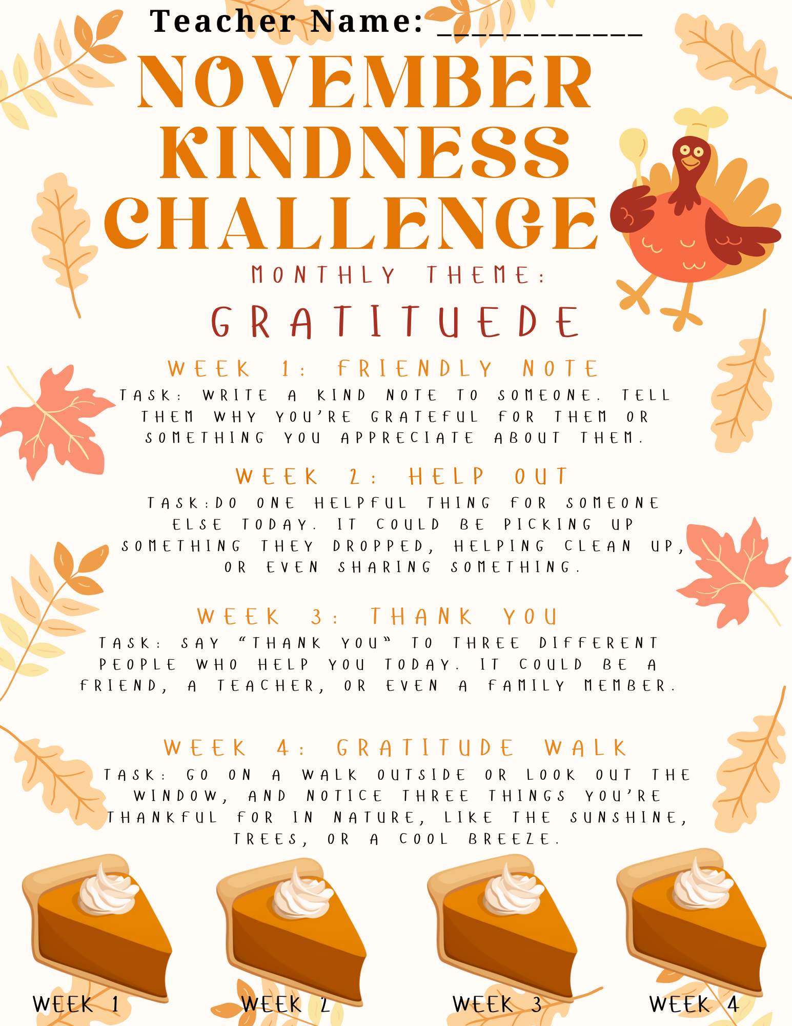 One Kind Act a Day | Foxboro Elementary