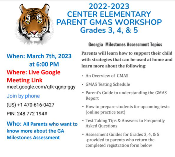 GMAS Parent Training | Center Elementary School