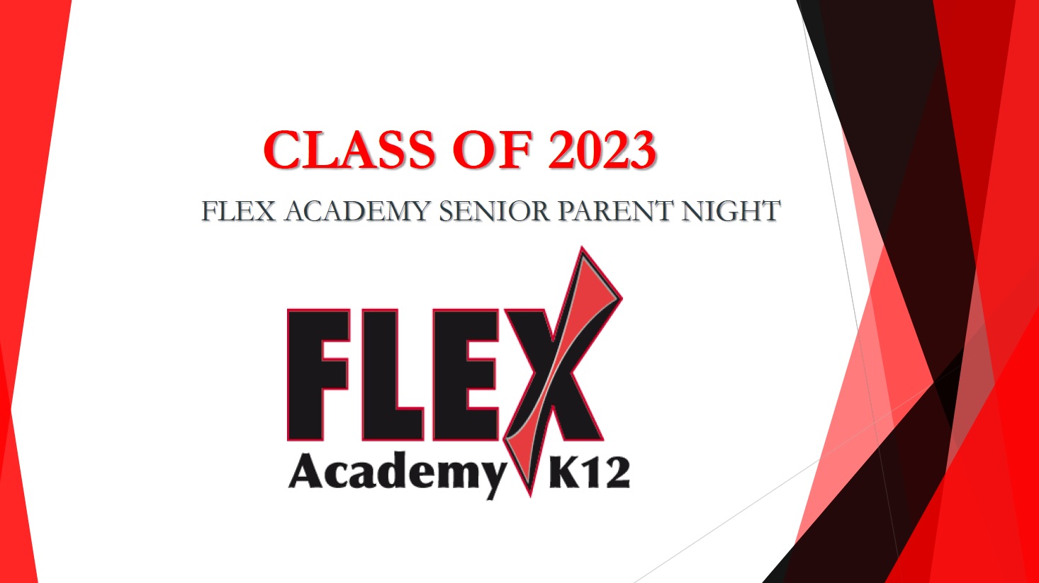 Senior Parent Night Information | Flex Academy K12