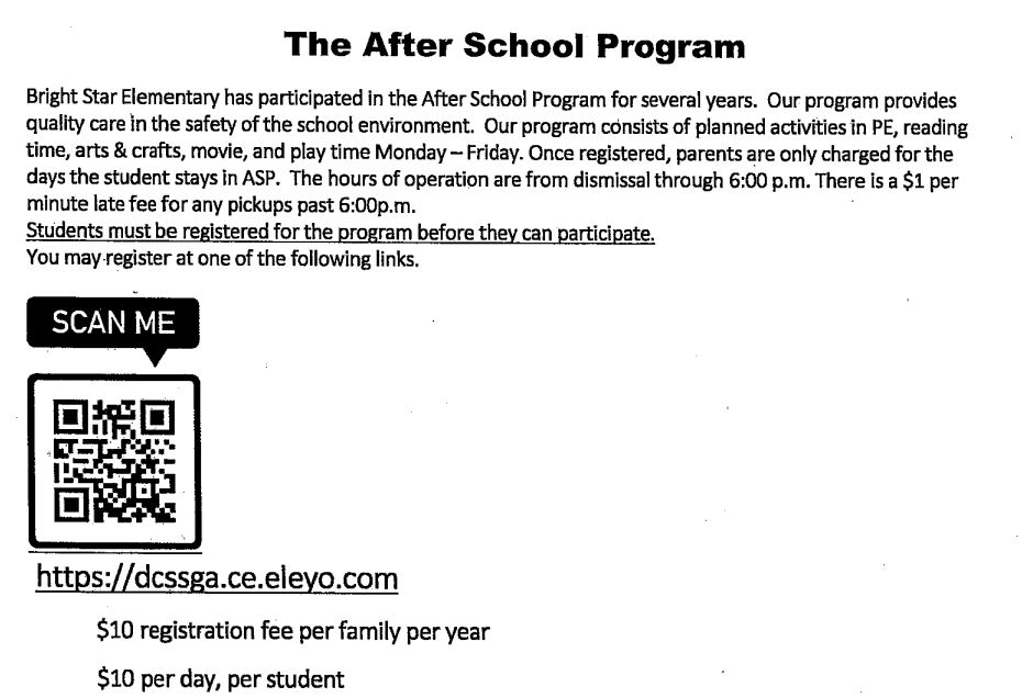 After School Program | Bright Star Elementary School