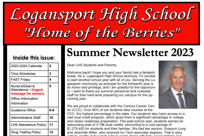 LOGANSPORT HIGH SCHOOL | Home