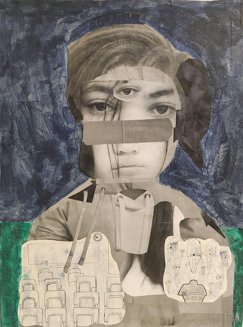 7th Grade "Fragmented Narratives" Exhibition Artwork | Water Valley ISD