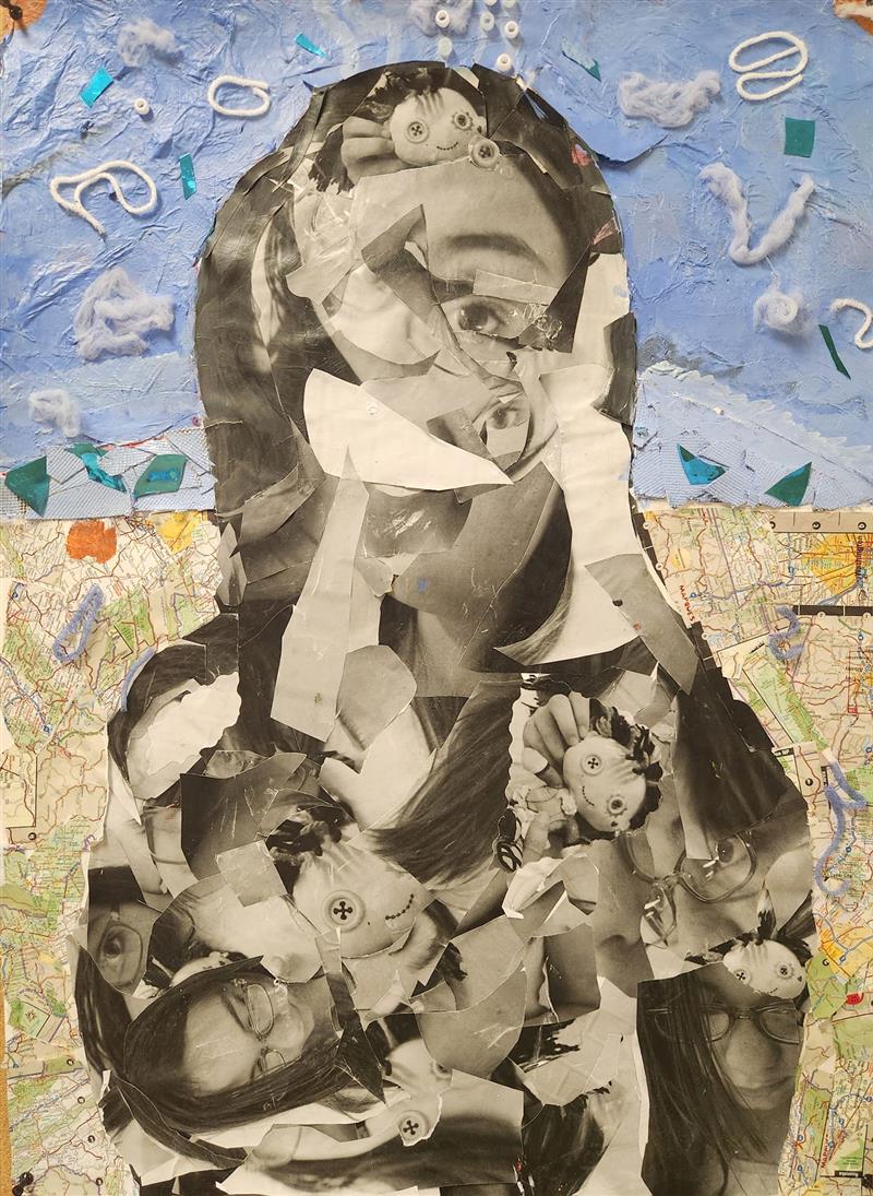 7th Grade "Fragmented Narratives" Exhibition Artwork | Water Valley ISD