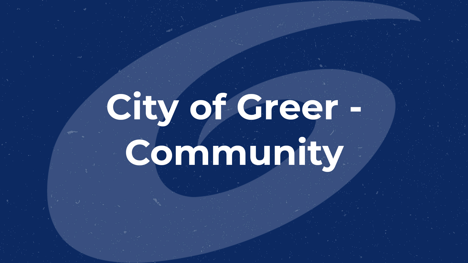 Community | City of Greer