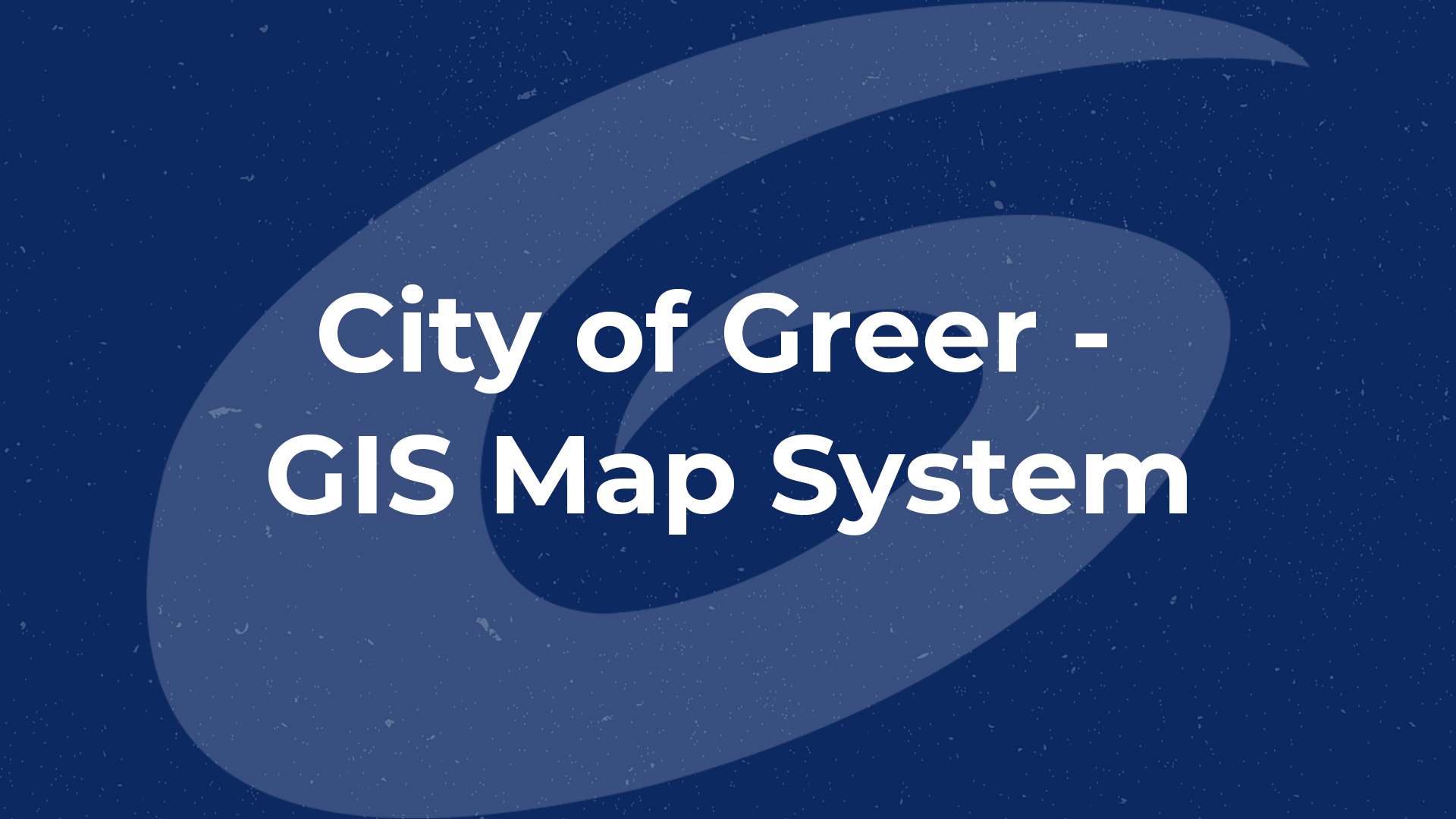 City of Greer's GIS Map System | City of Greer