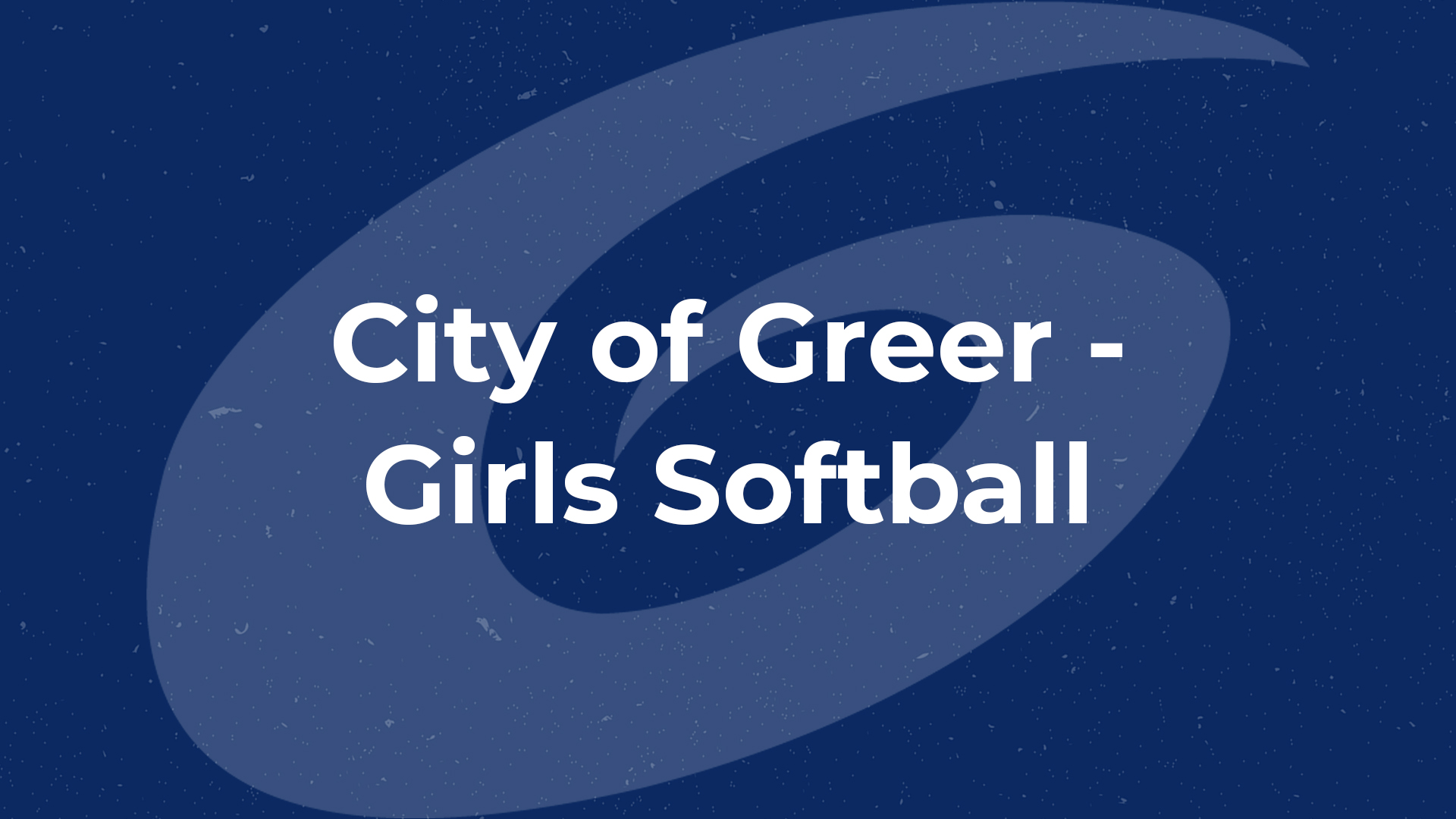 Youth Softball | City of Greer