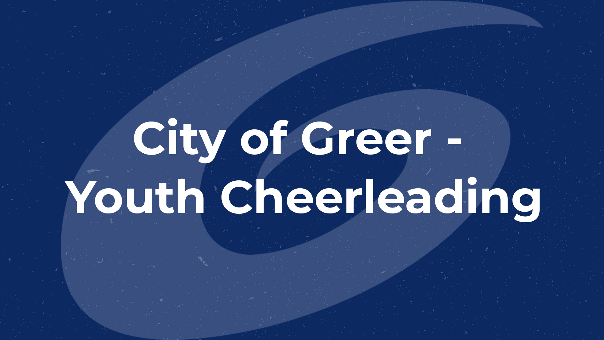 Youth Cheerleading | City of Greer