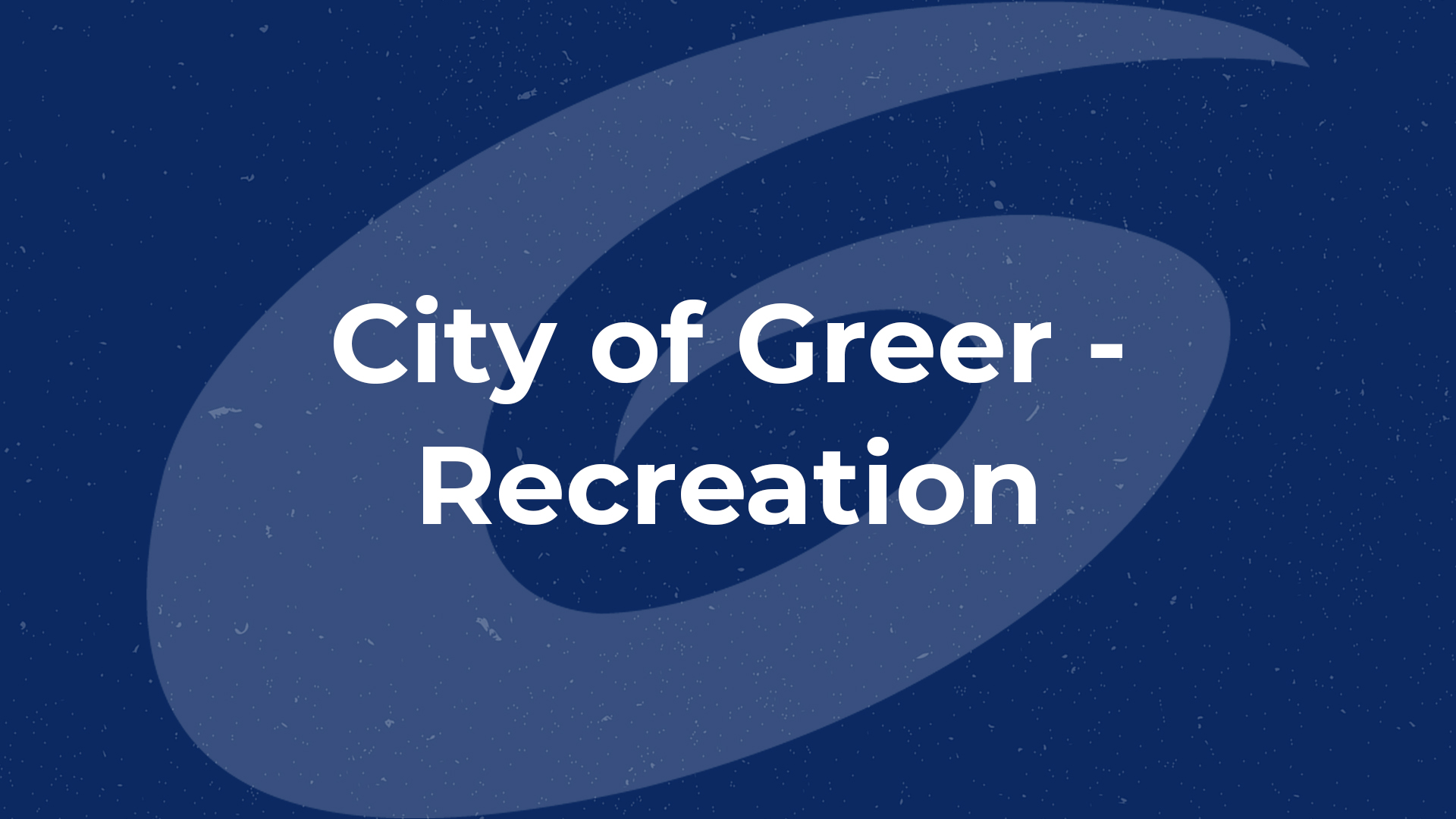 Recreation | City of Greer