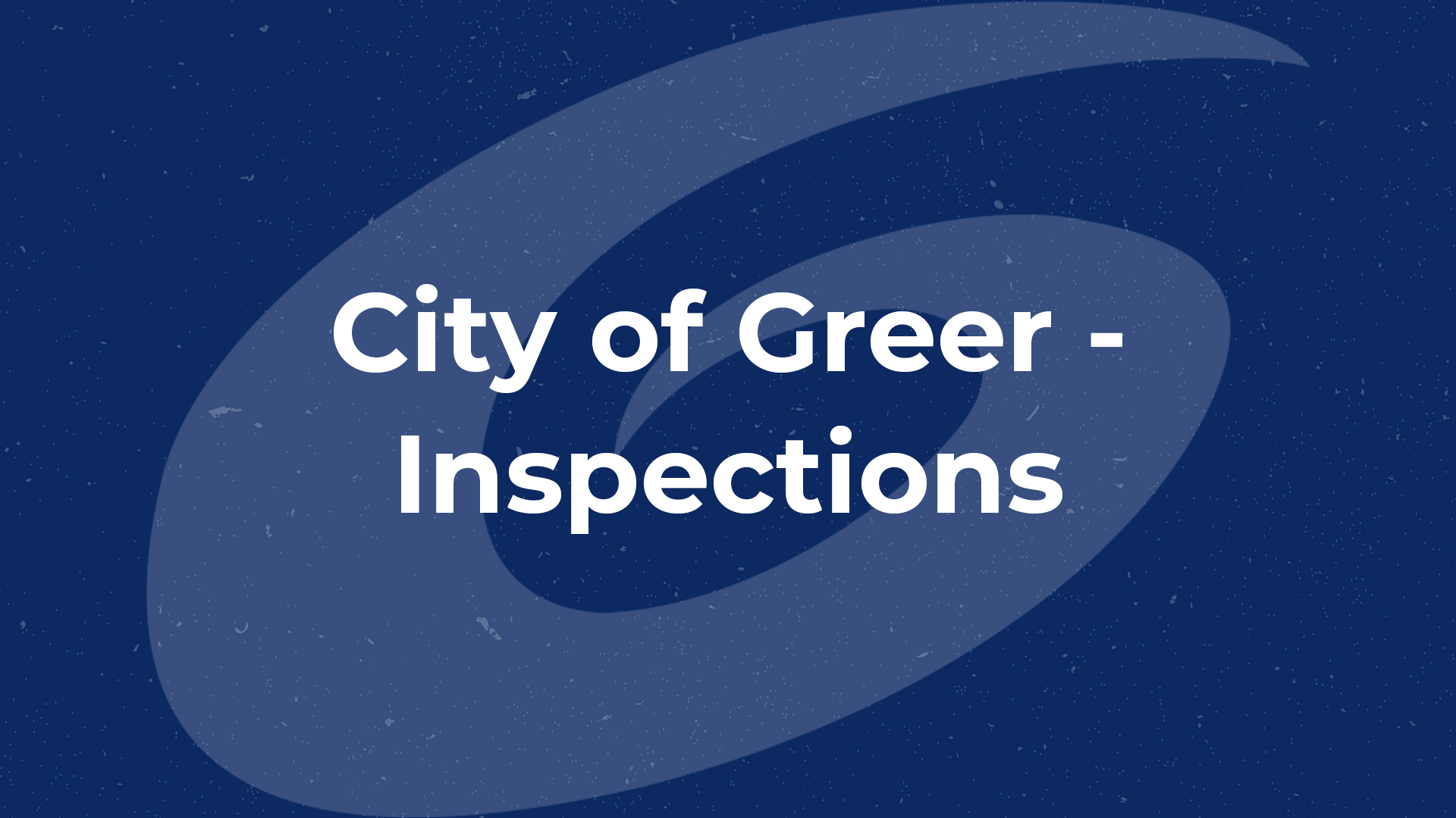 Inspections | City of Greer