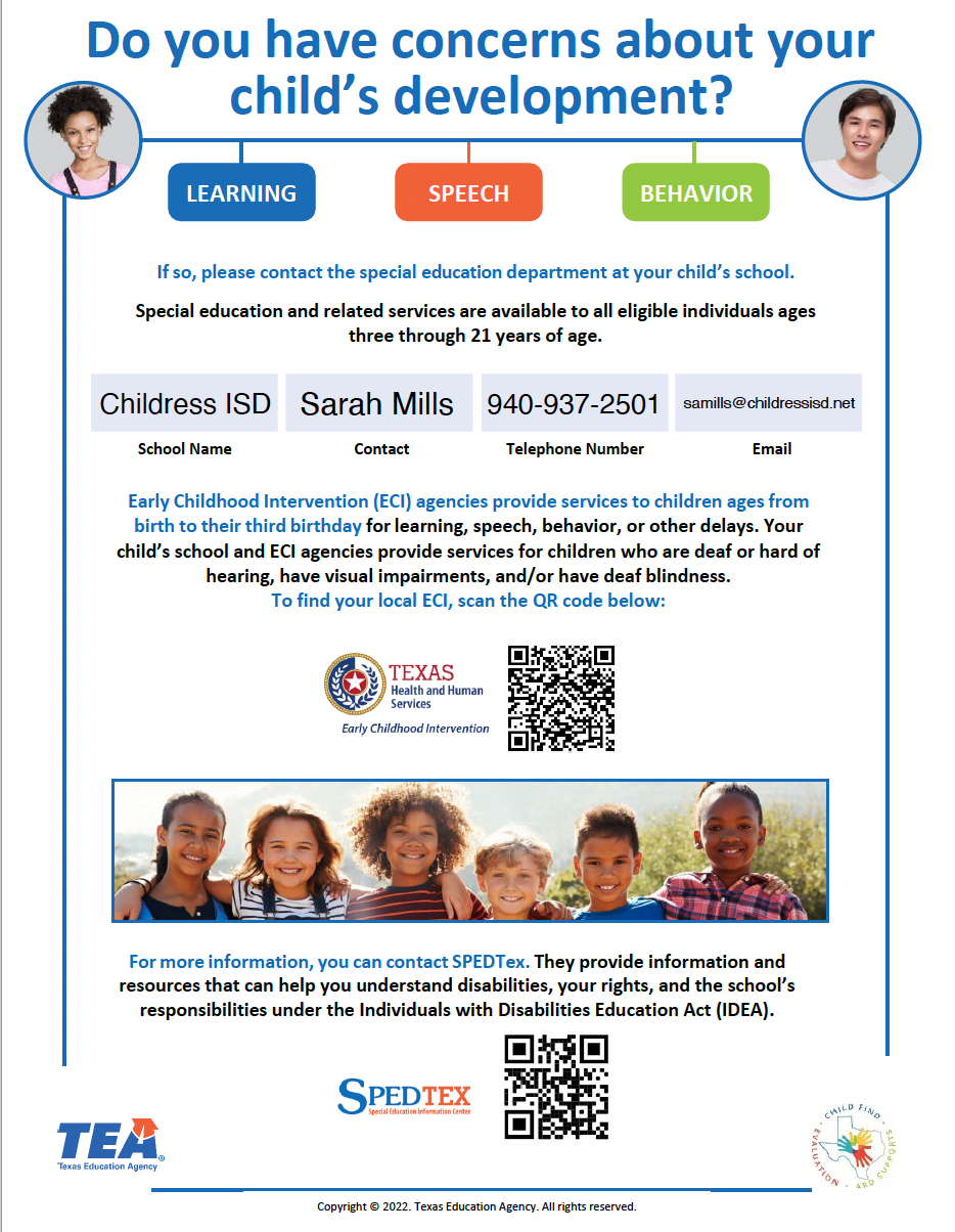 SPECIAL EDUCATION Childress ISD SPECIAL EDUCATION Childress ISD