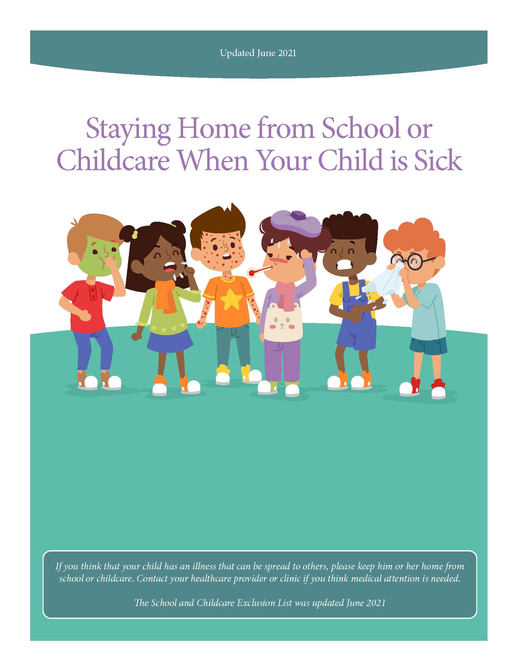 WHEN TO KEEP MY CHILD AT HOME | Boundary Street Elementary School