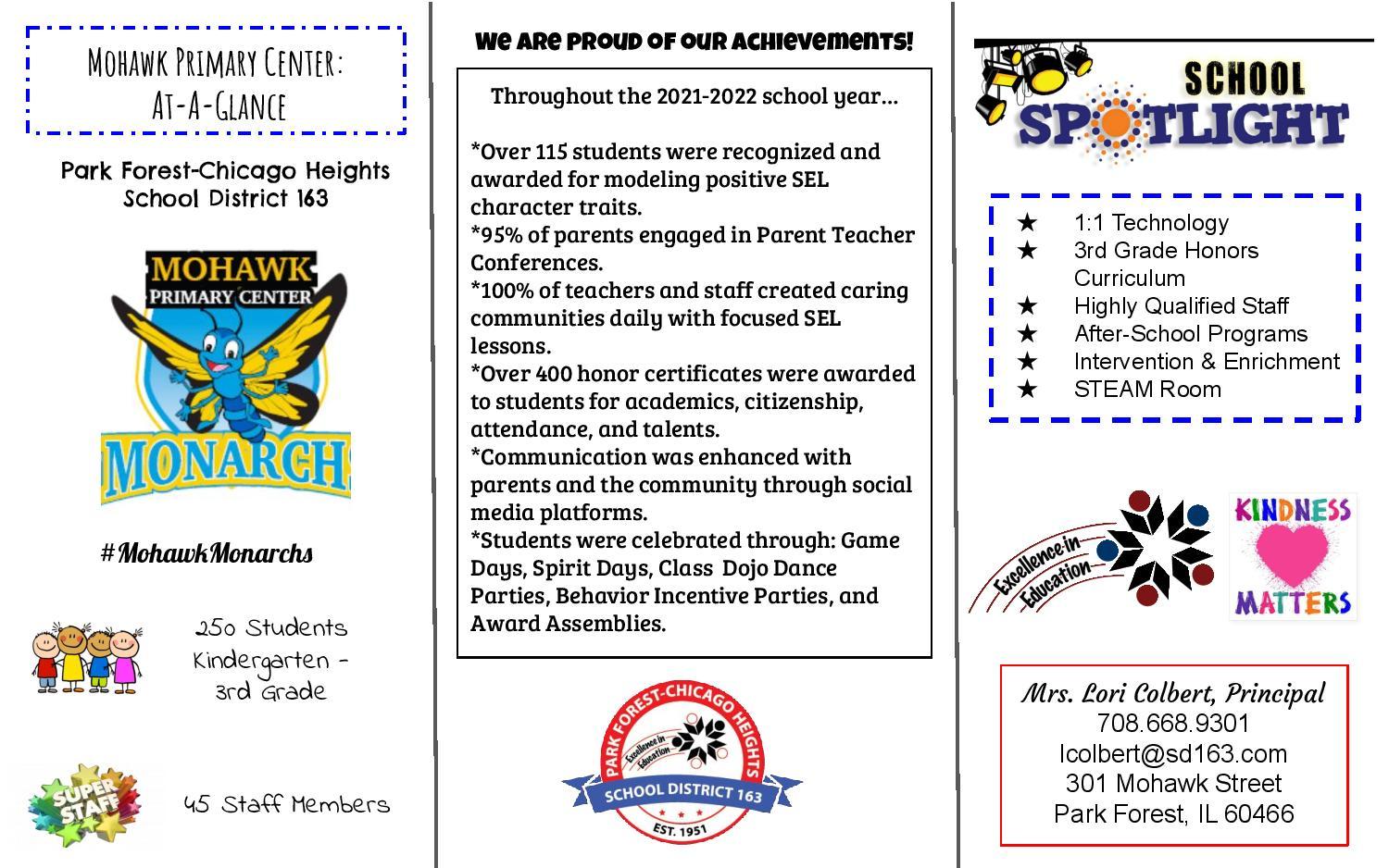 AT-A-GLANCE | Mohawk Primary Center