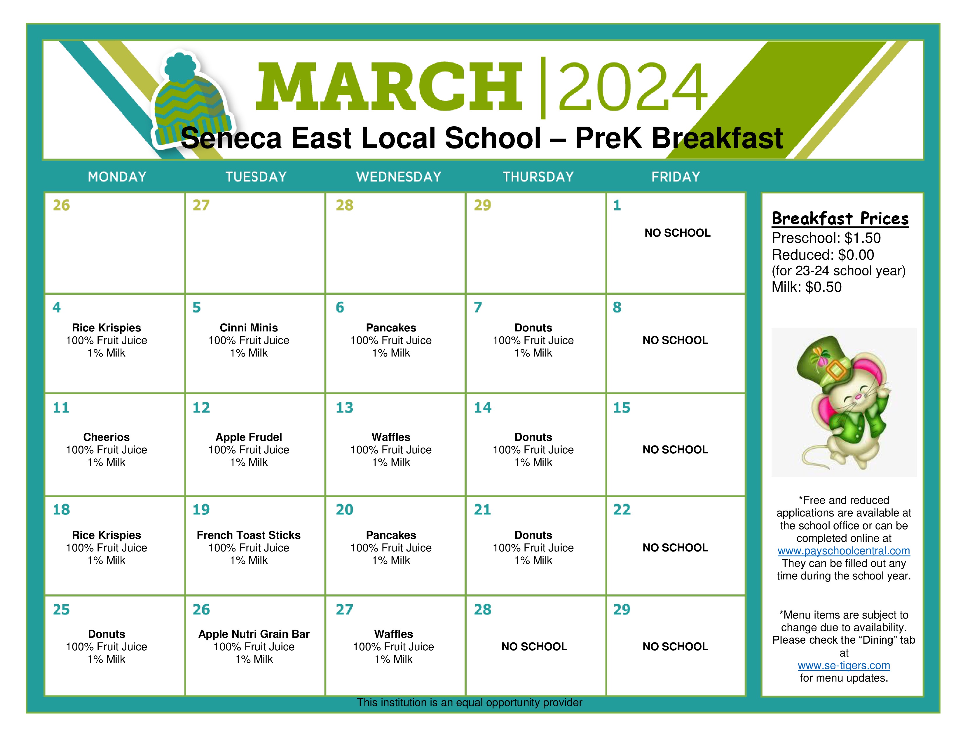 Food Services | SENECA EAST LOCAL SCHOOLS
