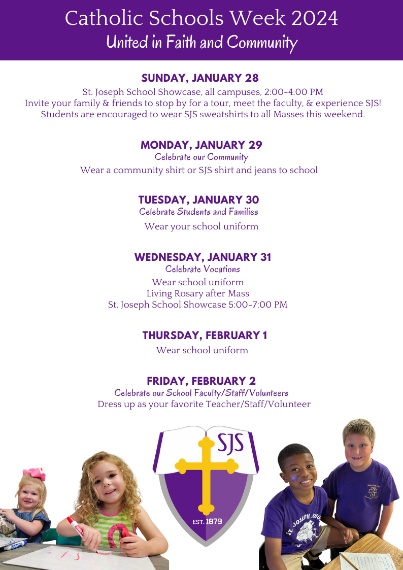 SJS Announcements | St. Joseph School