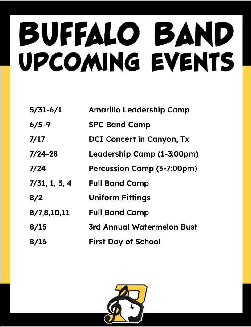 Buffalo Band | Petersburg ISD