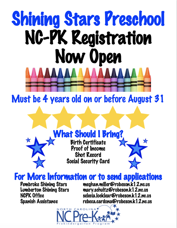 NC PRE-K | Public Schools of Robeson County