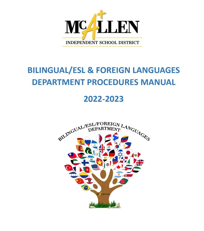 Bilingual/ESL/FL Procedures Manual | McAllen Independent School District