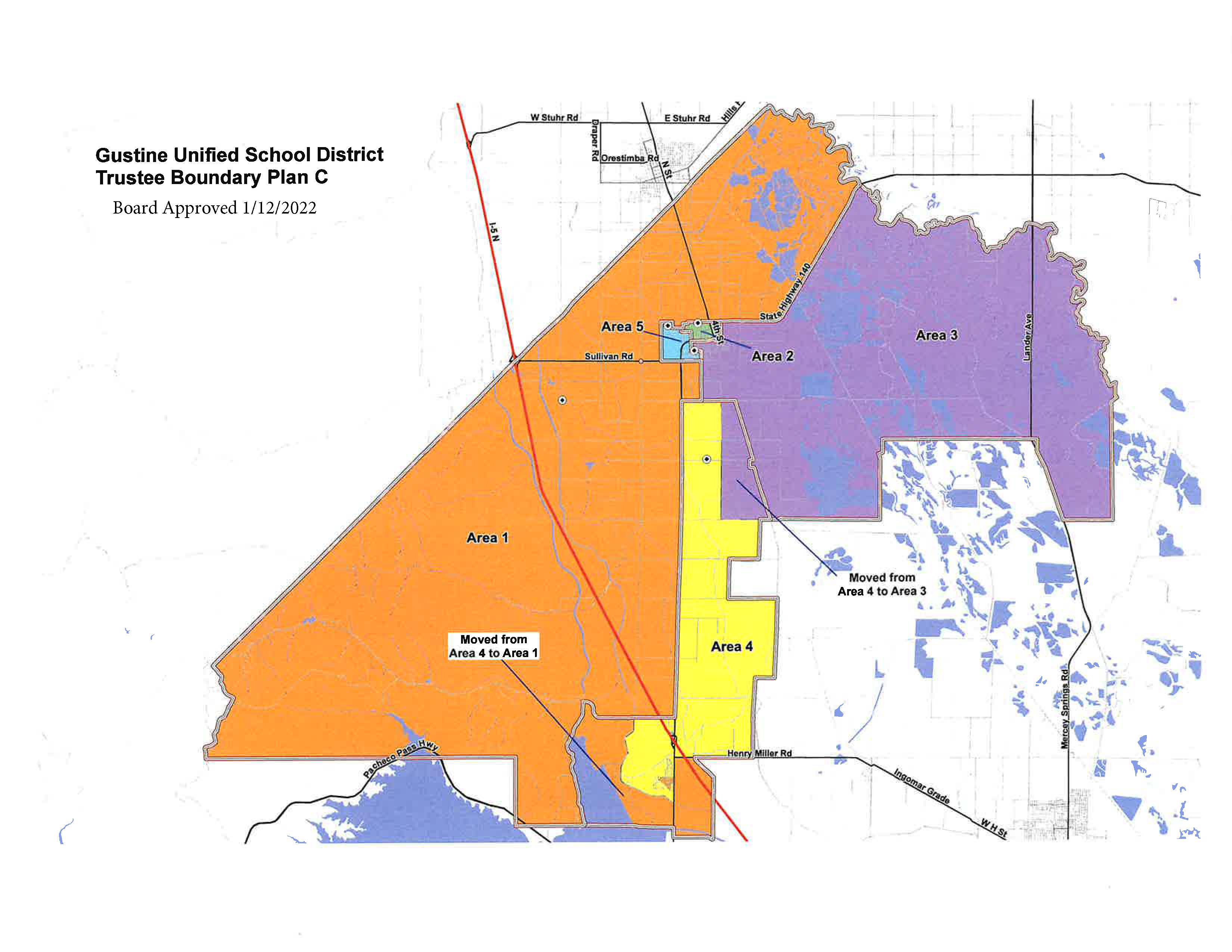 Trustee Areas Map | Gustine USD