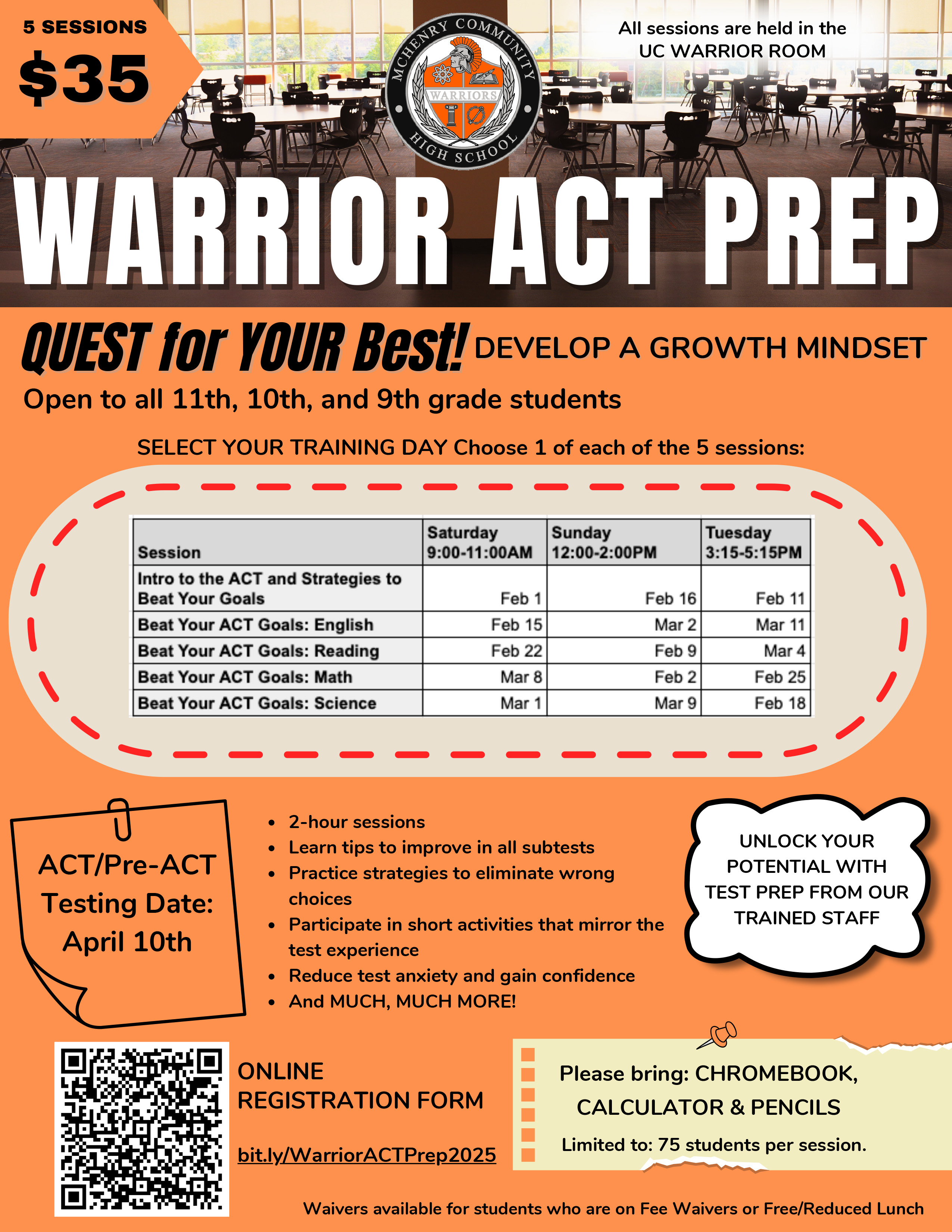 ACT/PreACT Information | Department of Learning & Innovation