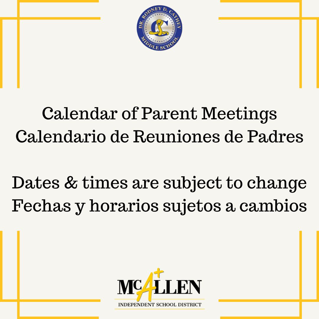 Parent & Family Engagement | Dr. Rodney D. Cathey Middle School