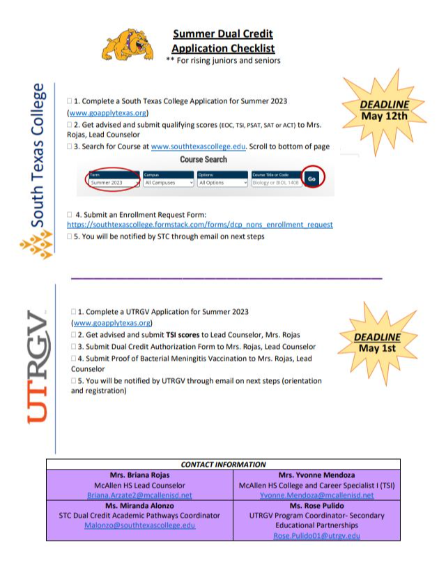 Counselor's Corner | McAllen High School