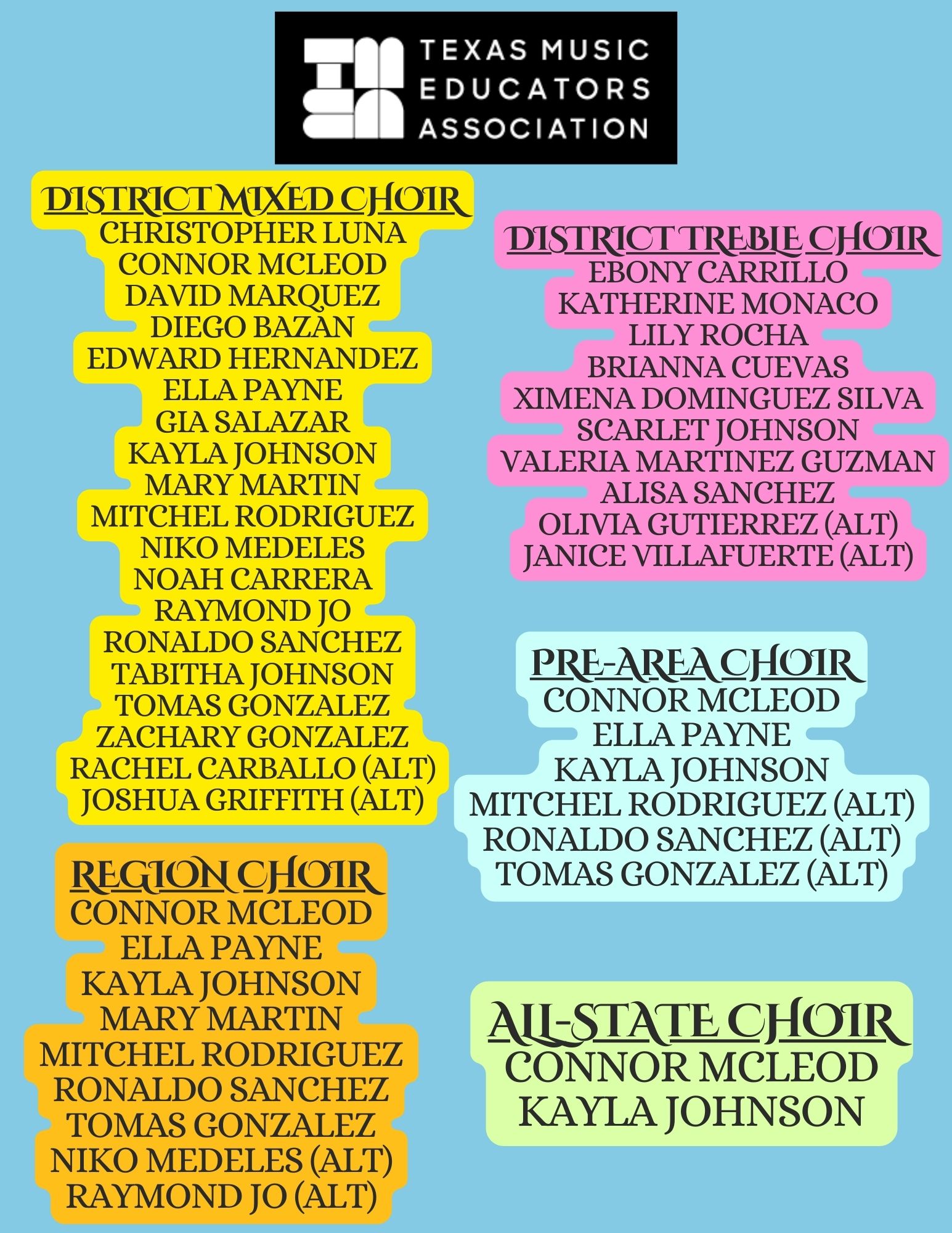 Choir | McAllen Memorial High School
