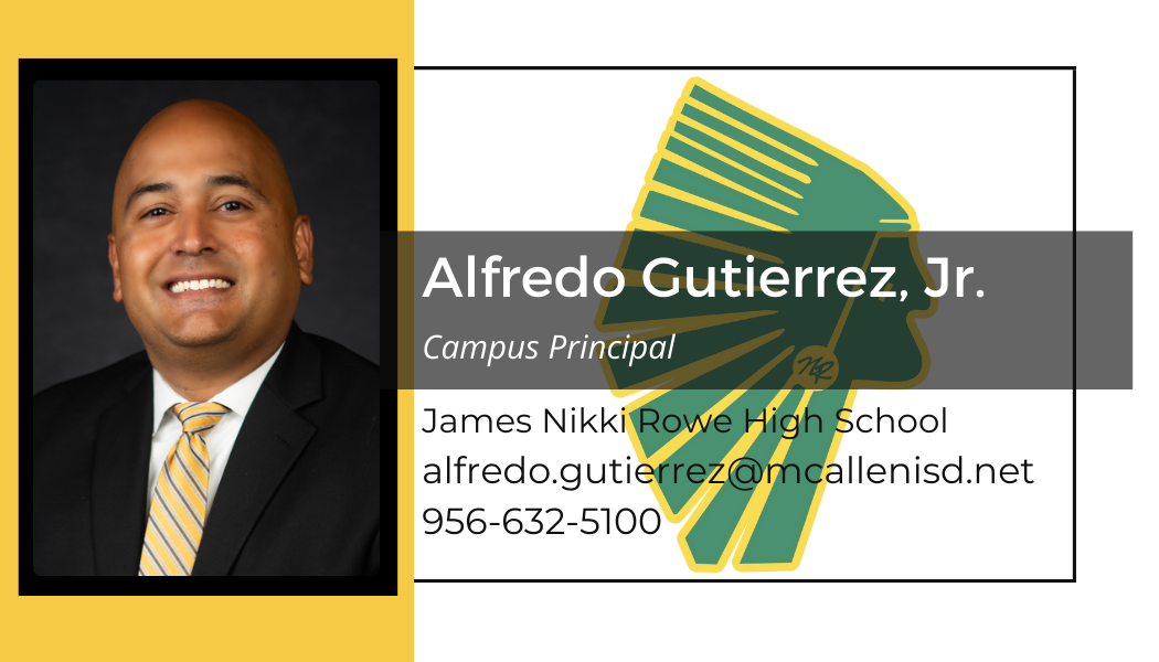 Principal's Message | James Nikki Rowe High School