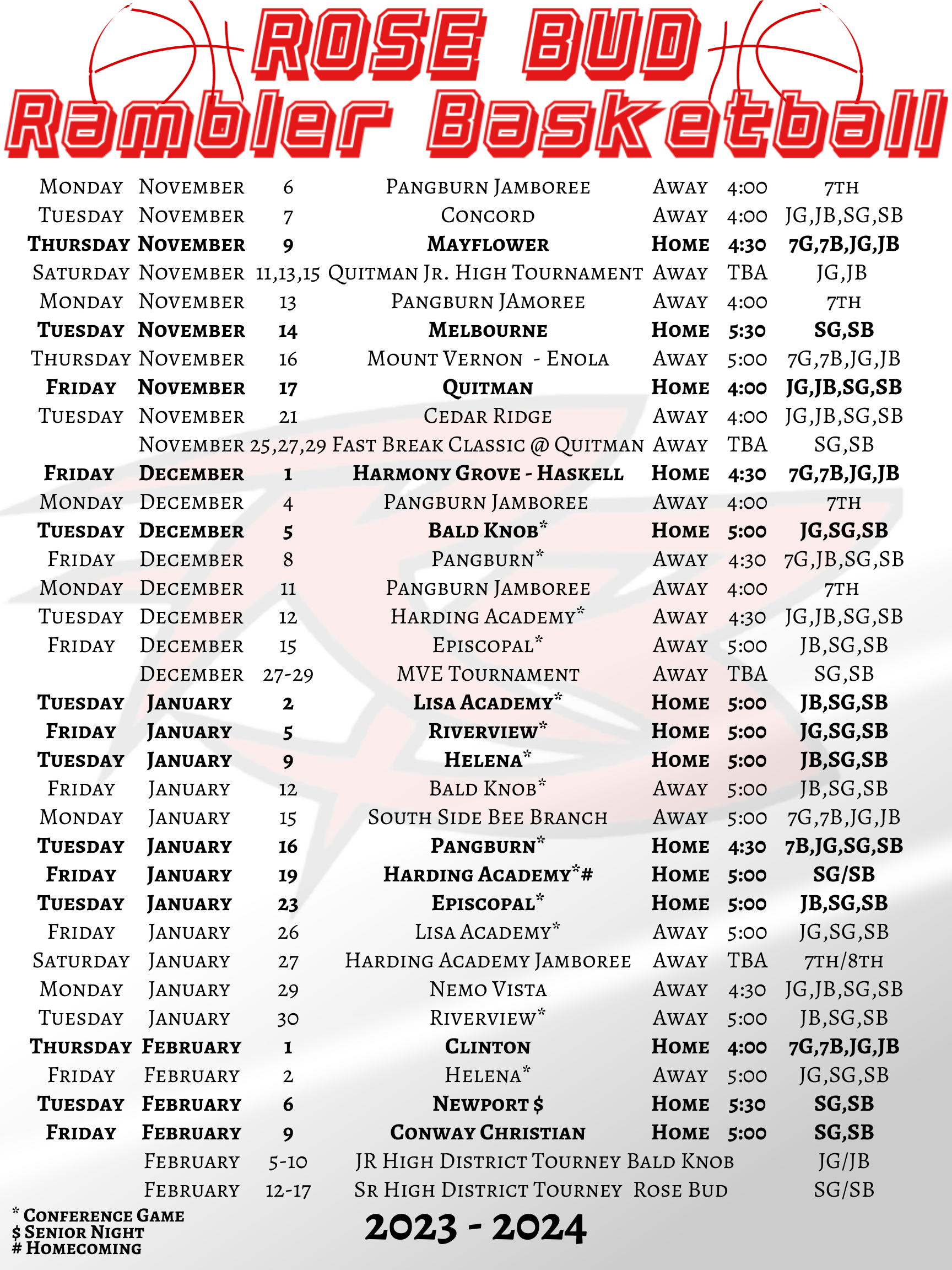 ATHLETICS | Rose Bud School District