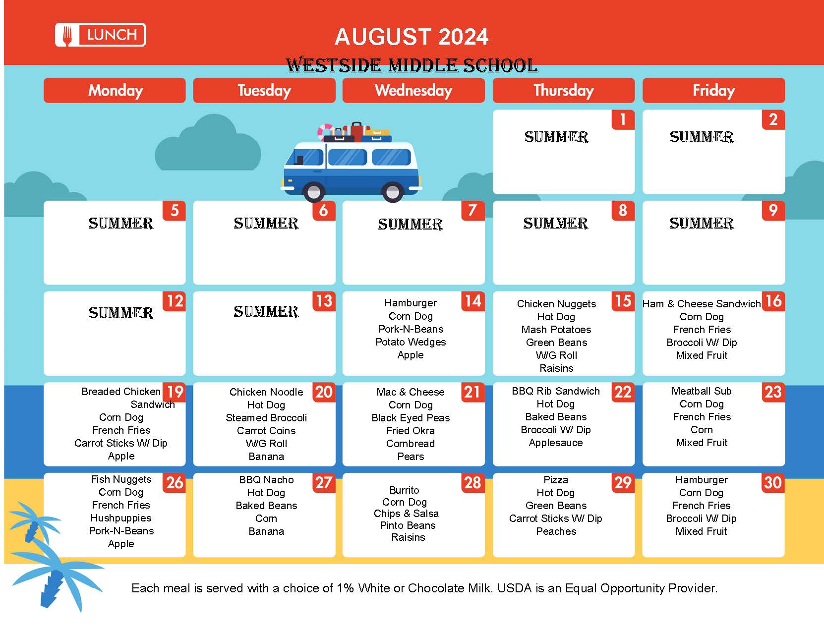 Dining Menus for Schools | Westside Consolidated School District