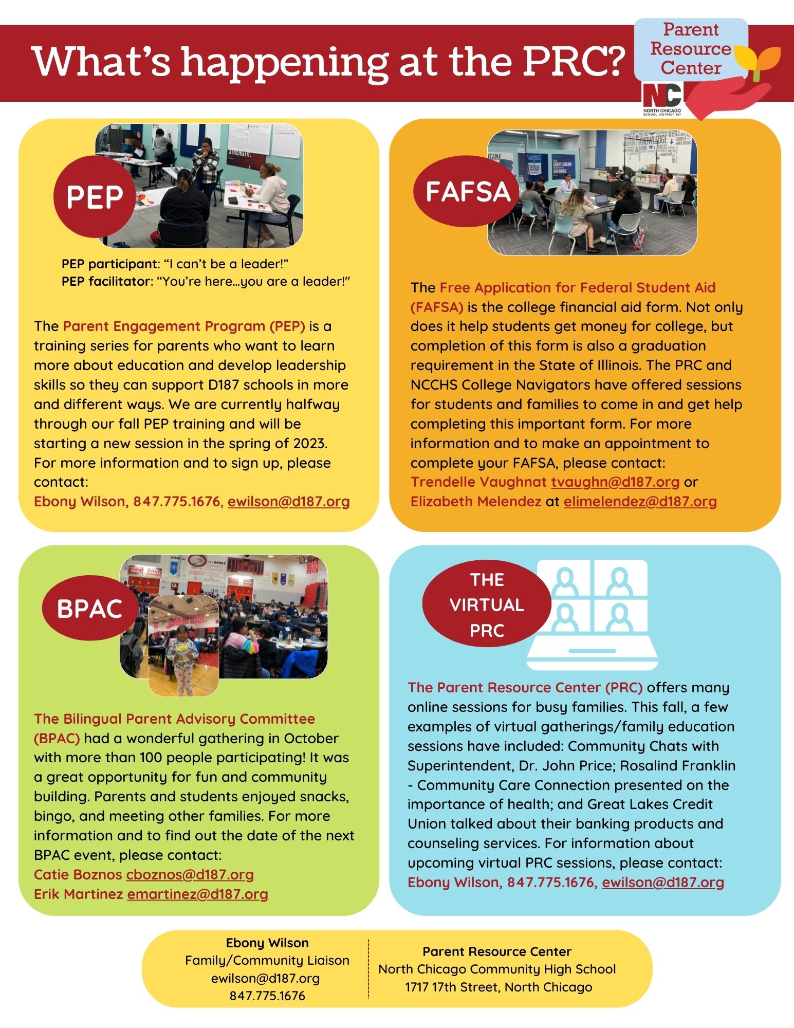 Parent Resource Center | North Chicago School District 187
